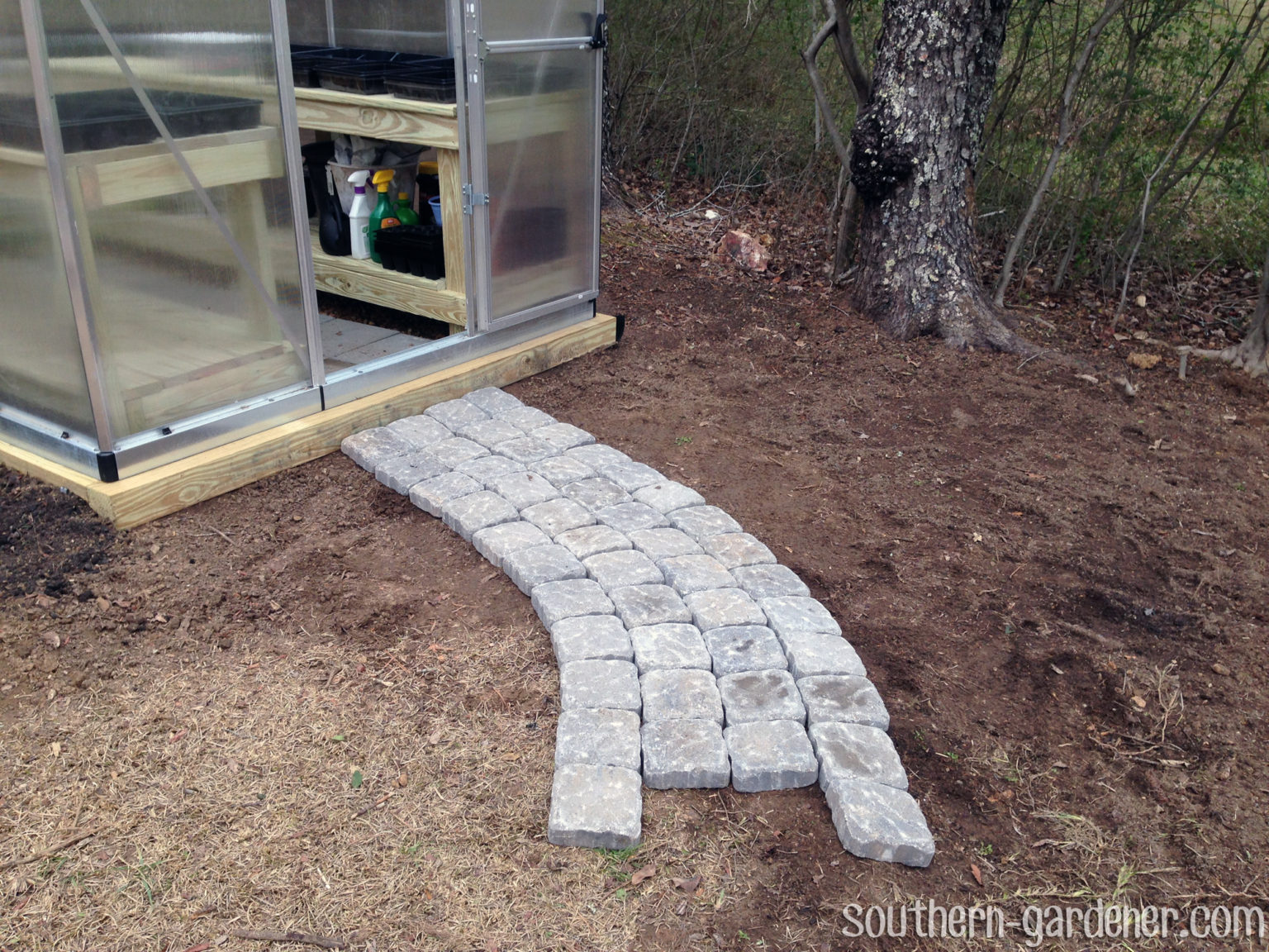 DIY Paver Walkway – Southern Gardener